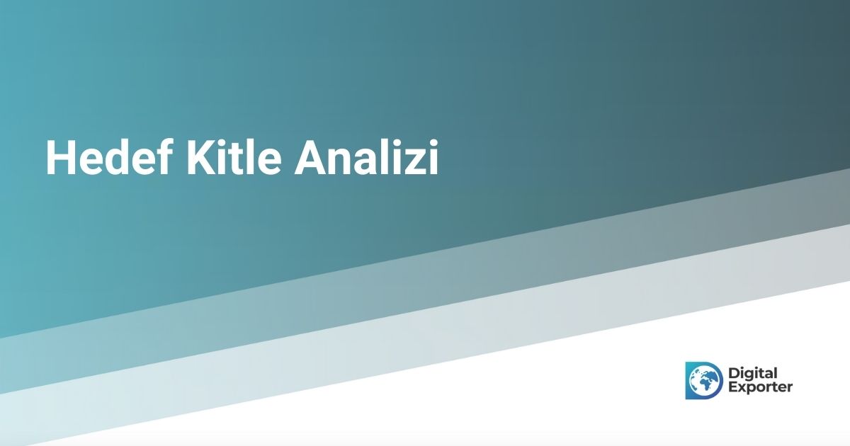Hedef Kitle Analizi - Digital Exporter